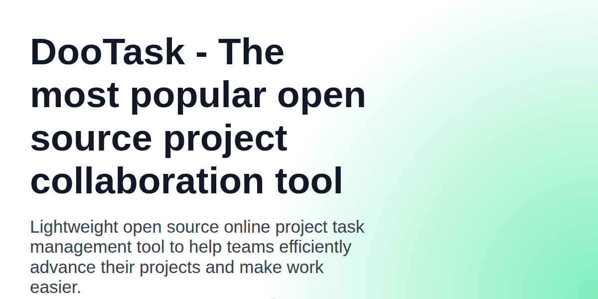DooTask - The most popular open source project collaboration tool